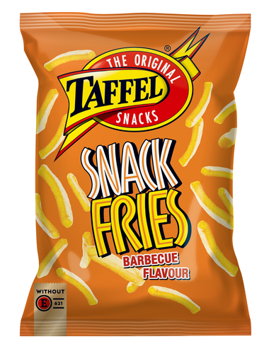 TAFFEL SNACK FRIES Barbecue Flavor Chips Crisps European Snacks 110g 3 ...