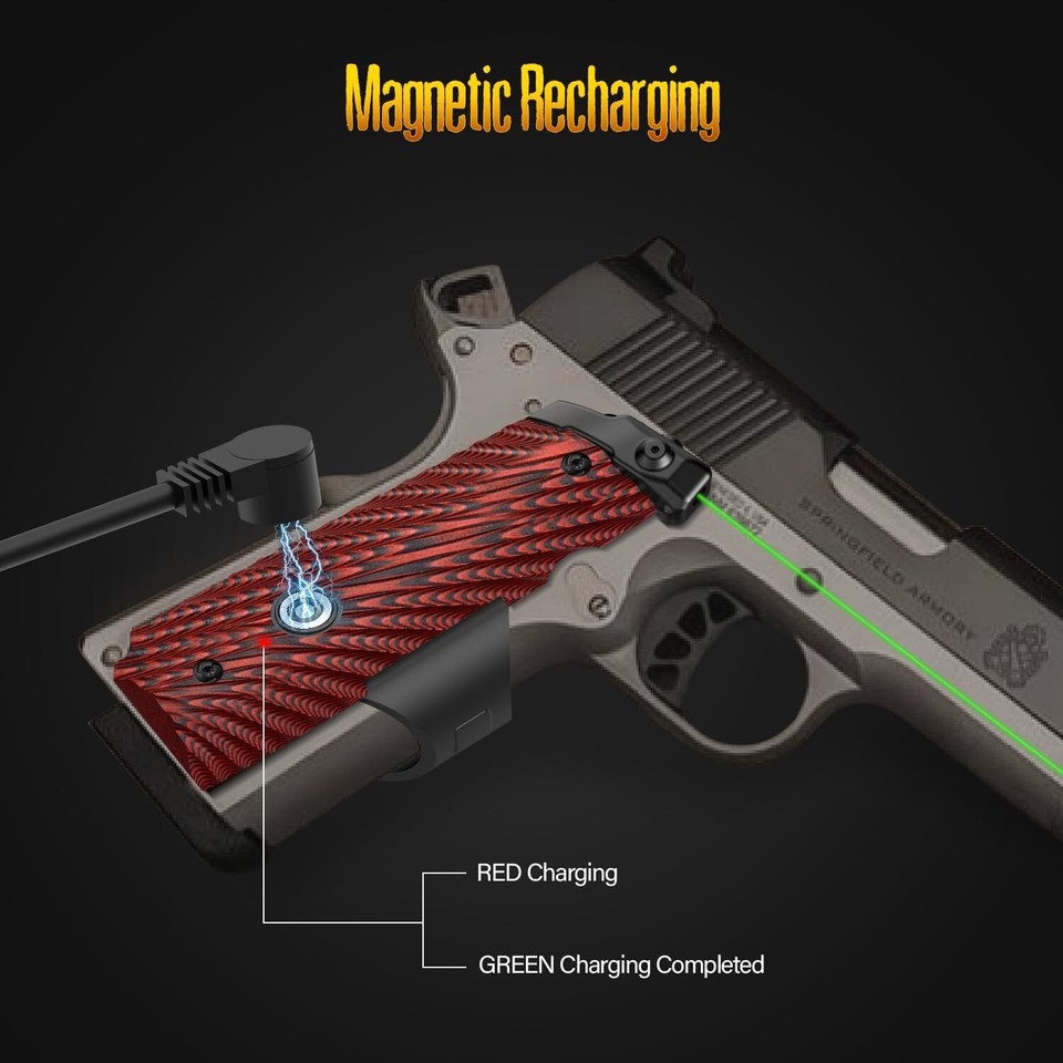 1911 Laser Grip Full Size with Ambi Safety Cut, Durable 1911 Laser ...