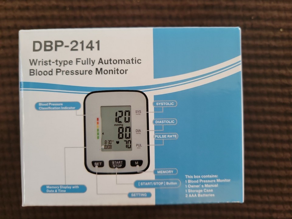 Wrist Type Fully Automatic Blood Pressure Monitor DBP-2141 | eBay