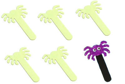 5 INCY WINCY SPIDER Wooden Lollipop Stick Puppets Crafts Nursery Rhymes ...