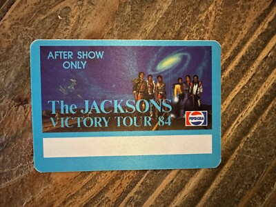 Rare 1984 The Jackson's & Michael Jackson Victory Tour AAA Cloth ...