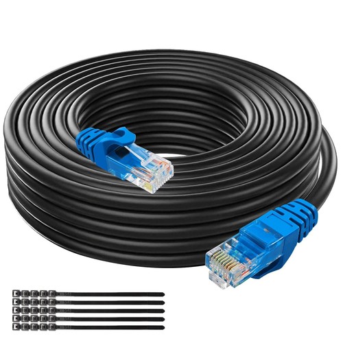 Cat6 Ethernet Cable 50Ft Outdoor&Indoor Heavy Duty Direct Burial 50FT ...