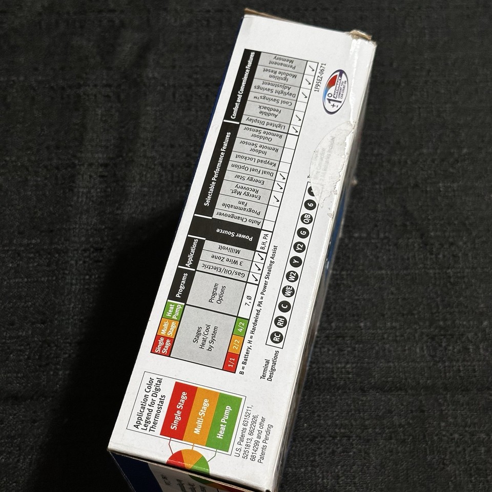 EMERSON WHITE RODGERS 1F95EZ-0671 BLUE EASY READER Programmable ...