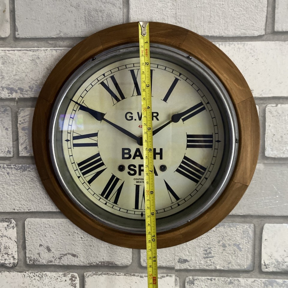 🌟 Great Western Railway GWR Victorian Style Wooden Clock, Bath Spa ...