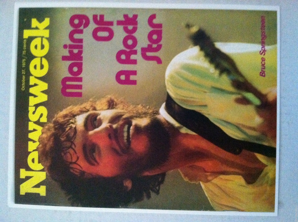 1975 BRUCE SPRINGSTEEN NEWSWEEK MAGAZINE MAKING OF A ROCK STAR PHOTO ...