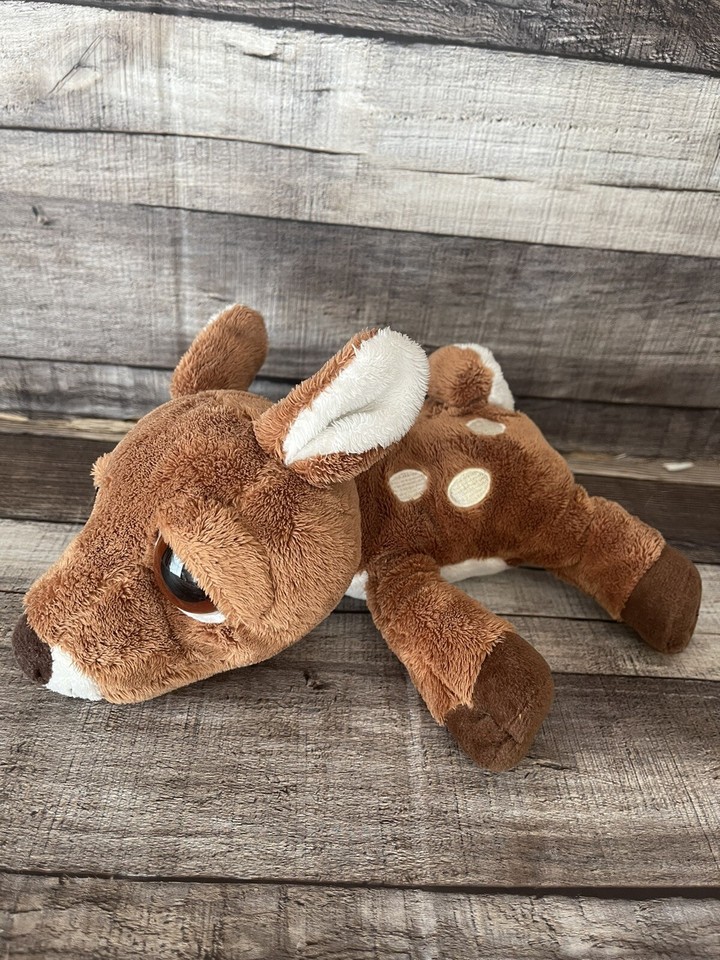 RUSS BERRIE TIP TOE DEER TIPTOE PLUSH STUFFED ANIMAL BIG EYES BEANBAG ...