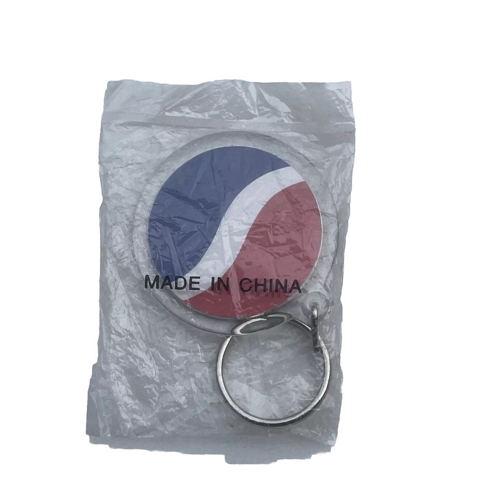 Vintage Project Globe Pepsi Wave Soda Clear Plastic Logo Key Chain New ...