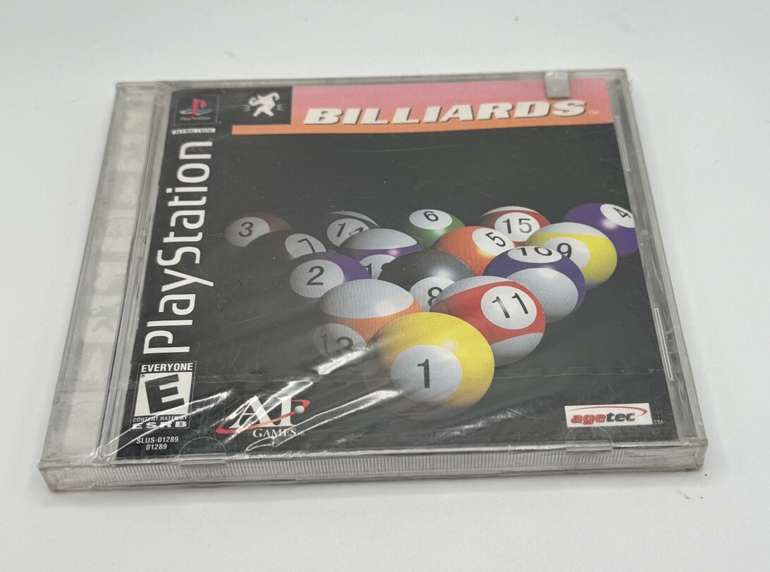 Billiards (Sony PlayStation 1, PS1 2001) Factory Sealed Black Label ...