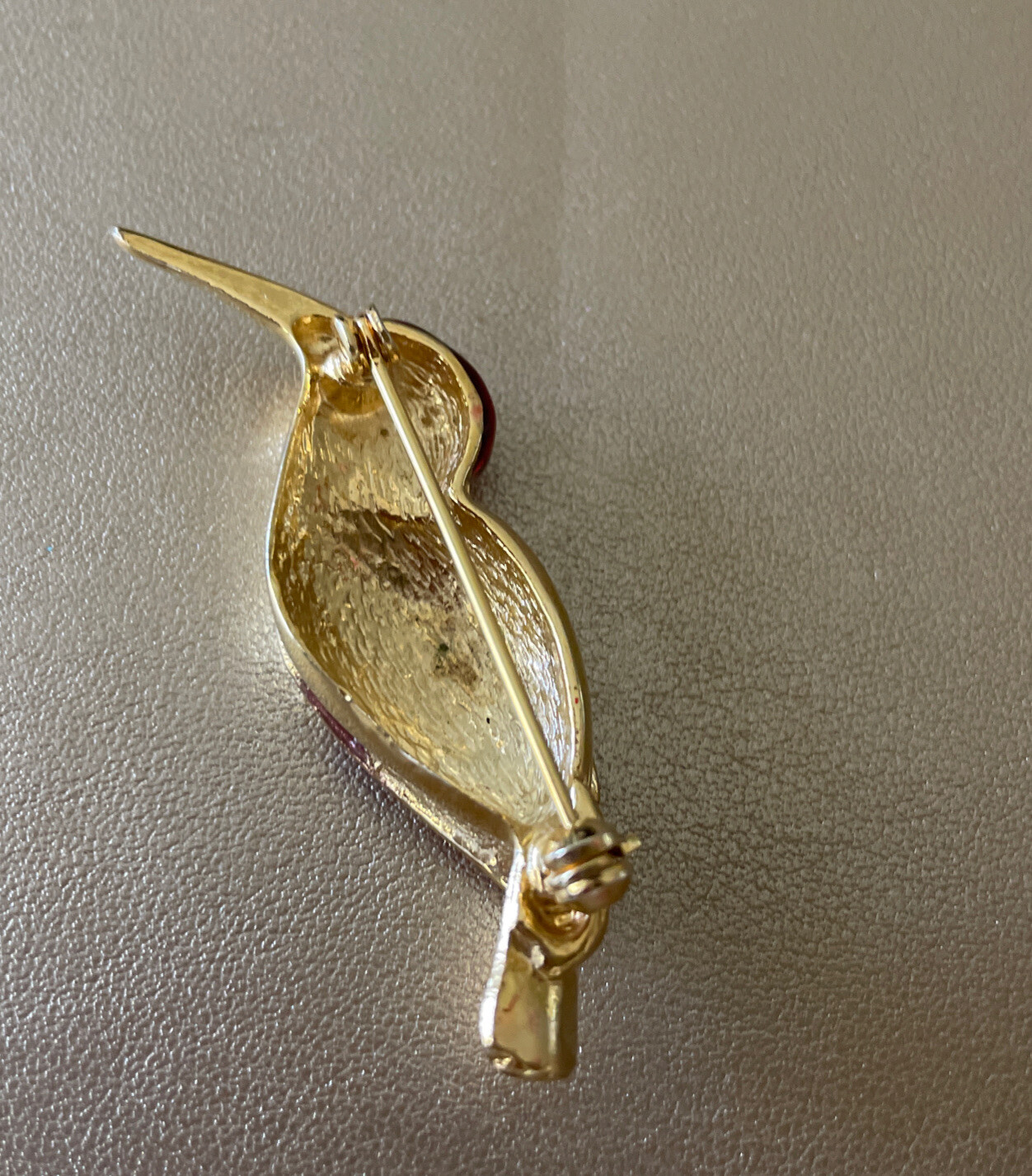 VINTAGE GOLD TONE AND ENAMEL BIRD BROOCH/ PIN | eBay