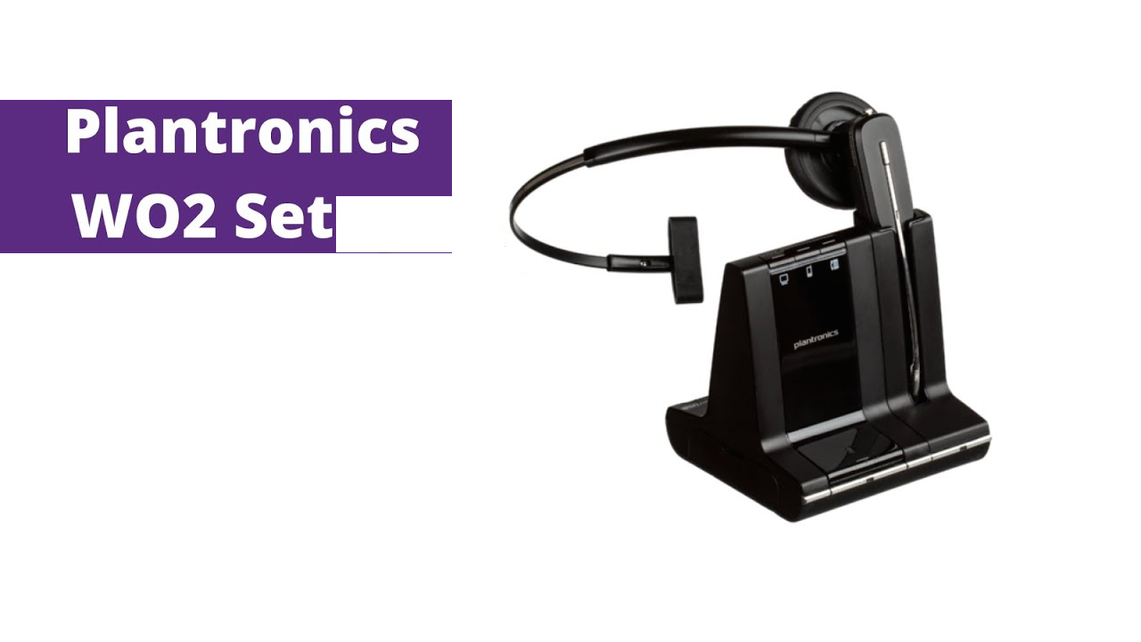 Plantronics WO2A Wireless Headsets,Base,AC Charger,Phone Interface ...