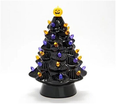 Mr. Halloween 12" Illuminated Ceramic Nostalgic Tree | eBay