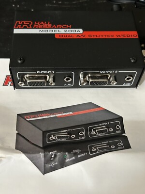 Hall research model 200a dual a/v splitter/MAR771 | eBay