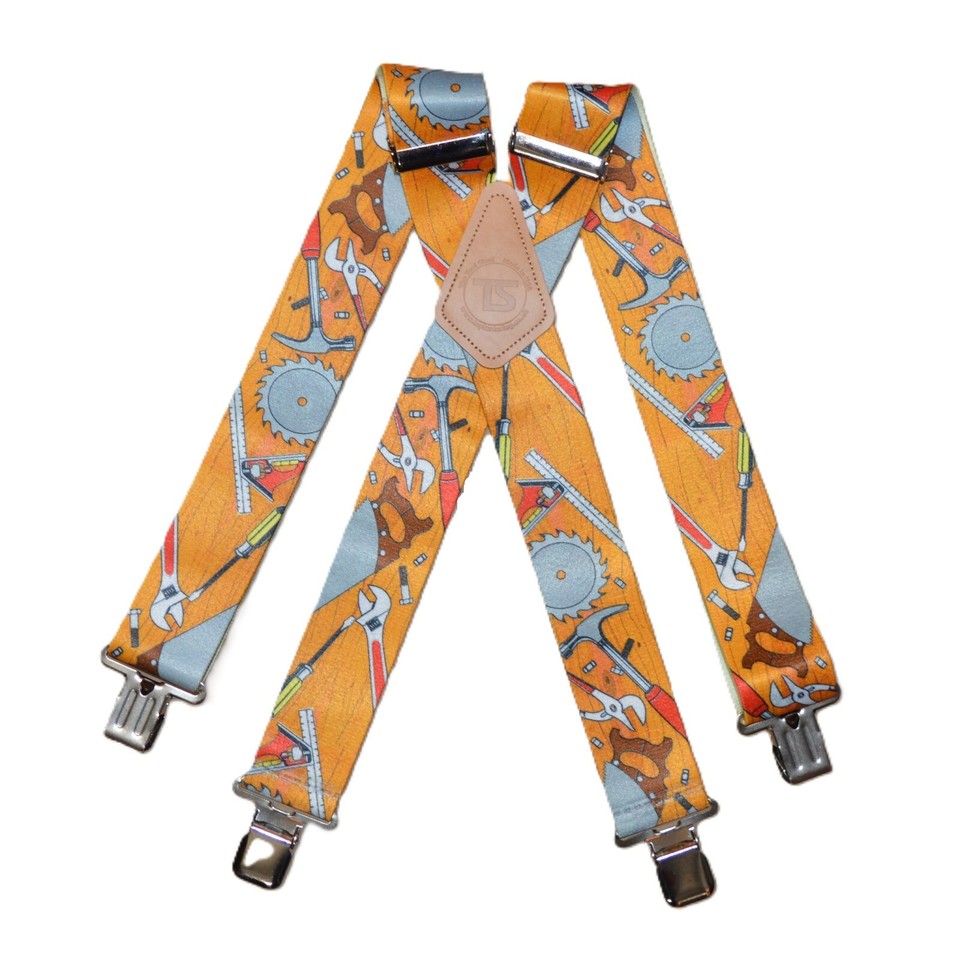 Men's Work Trouser Braces 2" Wide Heavy 50+ Designs - One Size Fits All ...