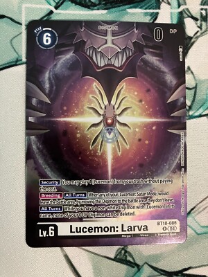 Lucemon: Larva BT18-086 R Digimon Release Special Booster 2.0 NM | eBay