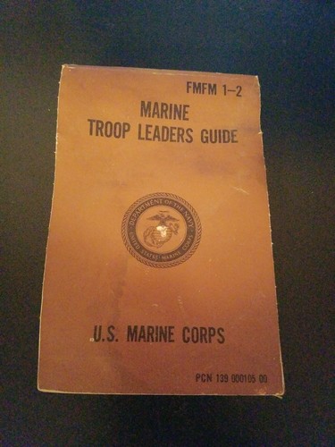 Vintage Marine Troop Leaders Guide "FMFM 1-2", "PCN 139 000105 00 ...