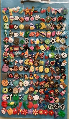 NEW HUGE LOT 180 PCS. SHOE CHARMS JIBBITZ STYLES FOR CROCS / WRISTBANDS ...