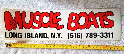 Muscle Boats Bumper Sticker | eBay