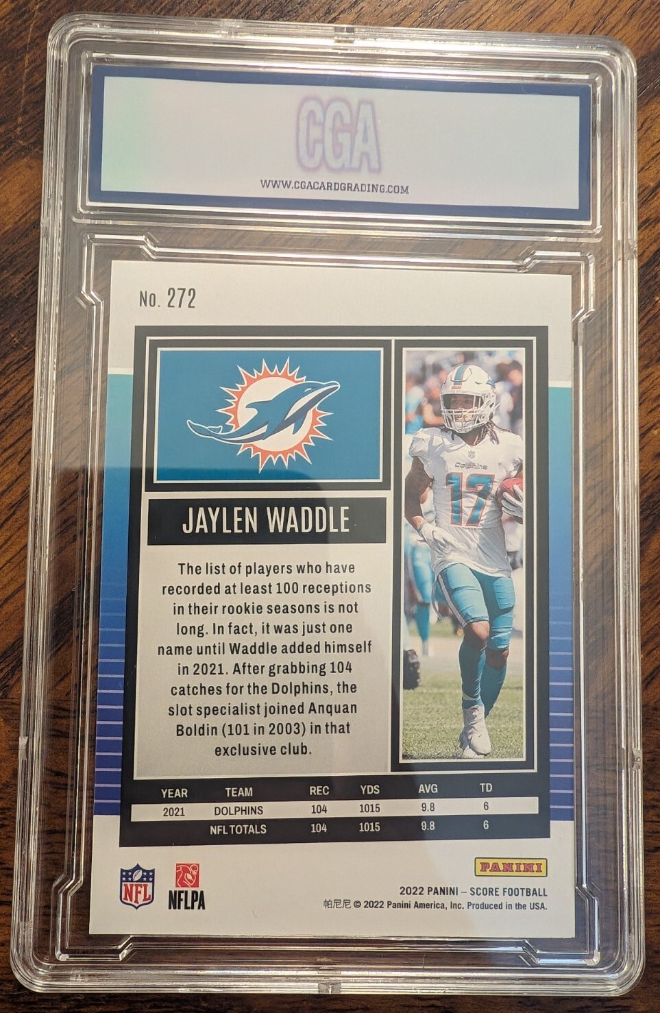 2022 Score - Jaylen Waddle #272 Gold for sale online | eBay