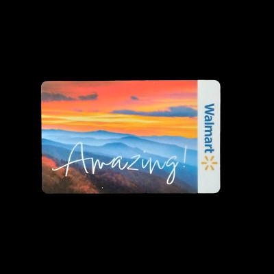 Walmart Amazing Clouds Mountain NEW COLLECTIBLE GIFT CARD NO VALUE ...