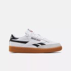 Men Reebok Club C Revenge Vintage Tennis Shoes White Black Gray Gum ...