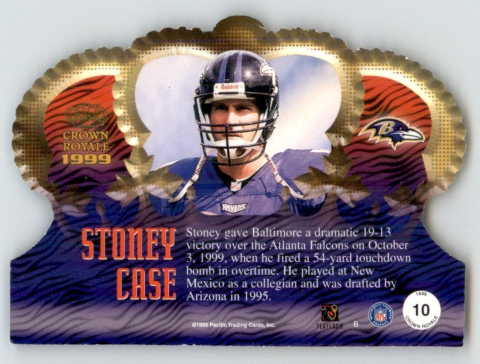 1999 Pacific Crown Royale Stoney Case Baltimore Ravens #10 | eBay