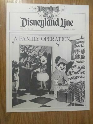 Disneyland Line Magazine December 5, 1980 Cast Members Only A Family ...