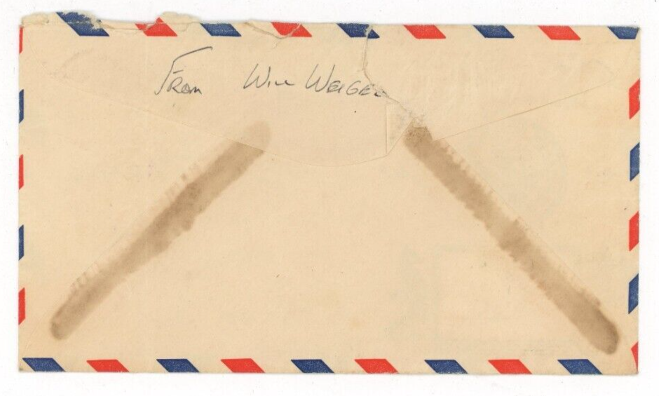 1946 Real Photo Postal Cover USS Kenneth Whiting AV14 Atomic Bomb ...
