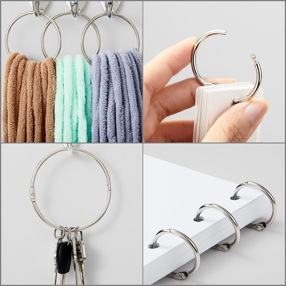 Staples Book Rings 1" Silver 48/Carton ST32007/32007VS | eBay