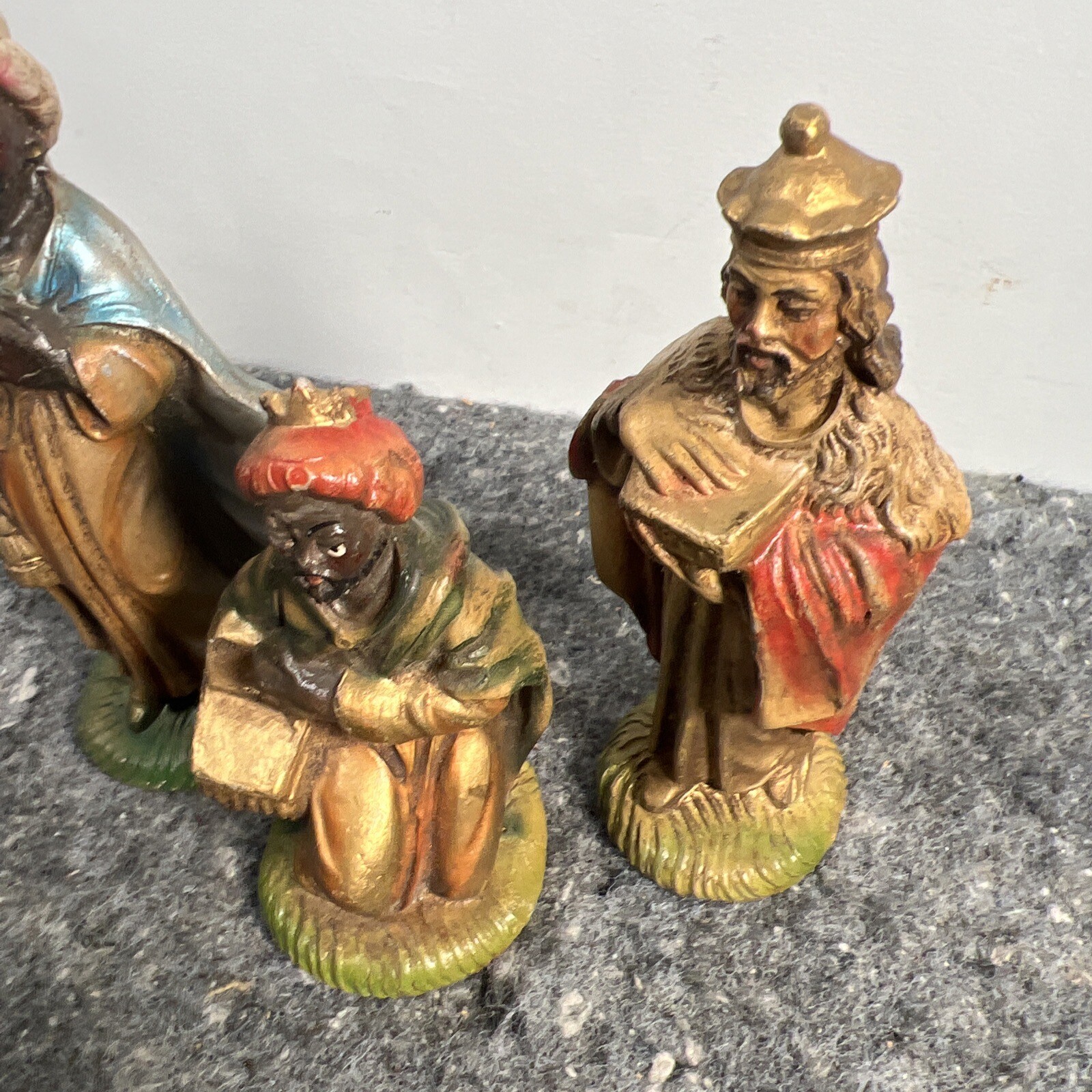 Vintage Early Italy 3 Wise Men Nativity Gold Frankincense Myrrh ...