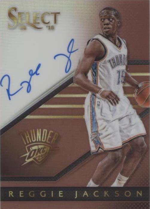 2014-15 Panini Select - Signatures Reggie Jackson #S-RJ Copper Prizm ...