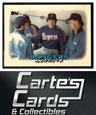 Pete Incaviglia 1988 Topps Tiffany #201 Texas Rangers Team Leaders | eBay