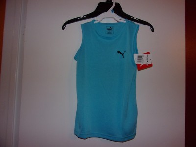 Puma, Boys Size 6 Blue Sleeveless Athletic T-Shirt / Brand New | eBay