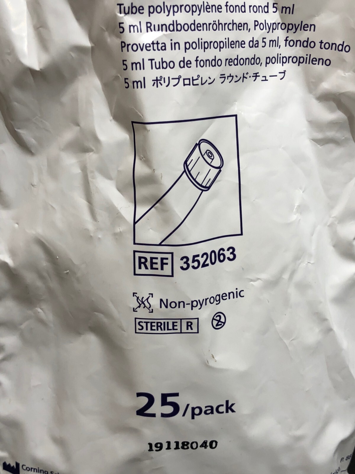 Falcon 12 x 75mm 5ml Polypropylene Round-Bottom Tube 352063 | eBay UK