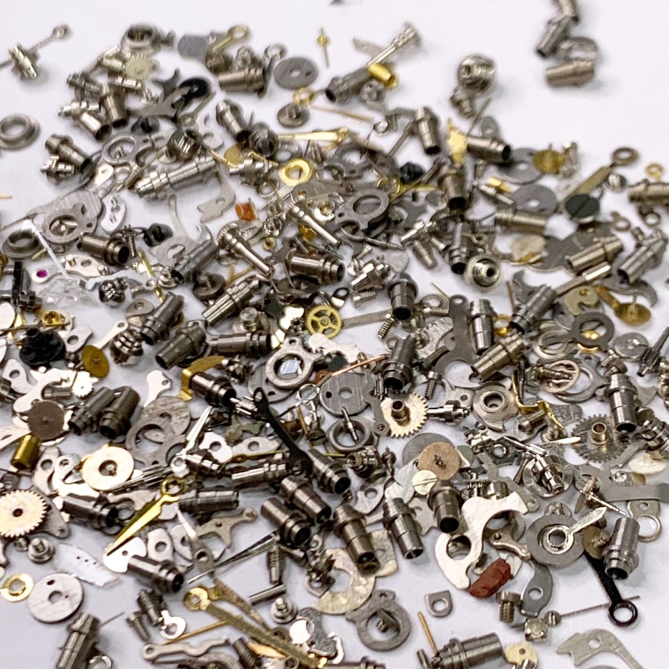 10 Grams Tiny Watch Parts Steampunk Screws Gear Nail Art Watchmaker Lot ...