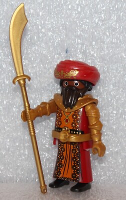 Playmobil Knight " Red Saracens Warrior 3 " Pirates Roman Egyptians | eBay