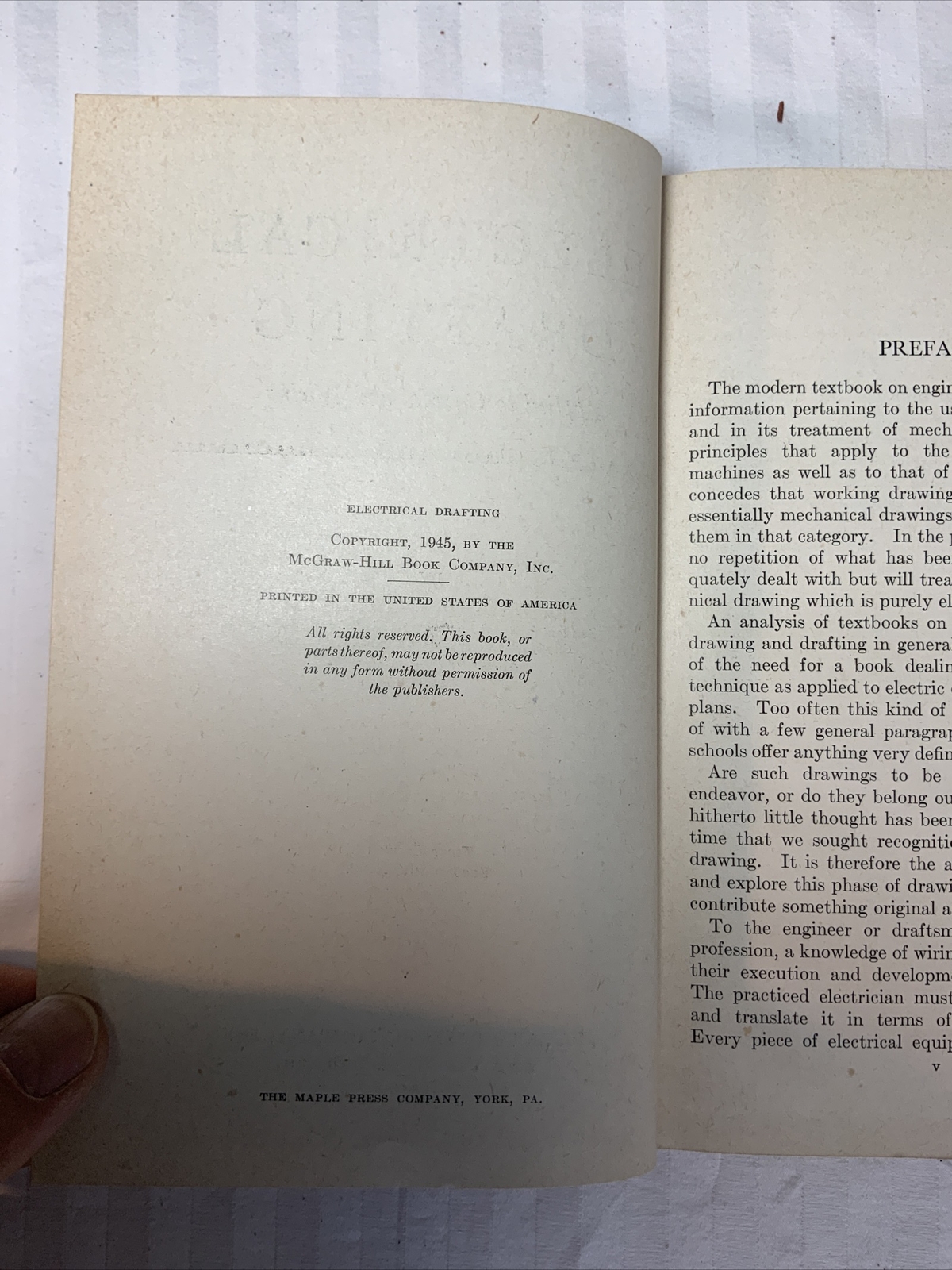 Electrical Drafting By Walter Van Gipson, 1945 1st 2nd, HC #SH | eBay