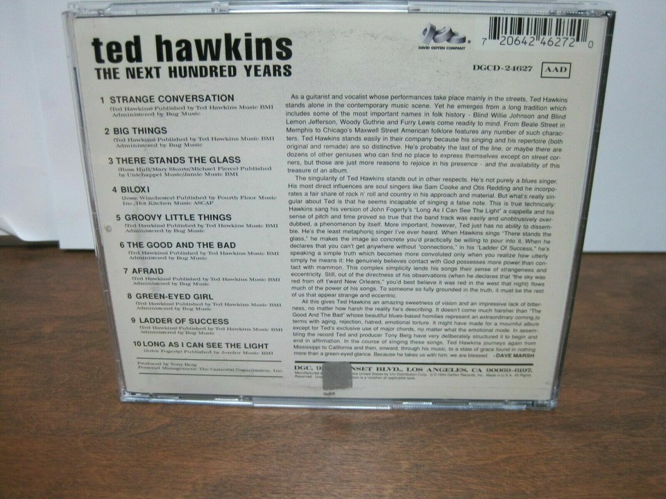 Ted Hawkins The Next Hundred Years CD 720642462720 | eBay
