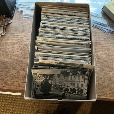 Dealers Box & At Least 500 Foreign Postcards Many RPs | eBay UK