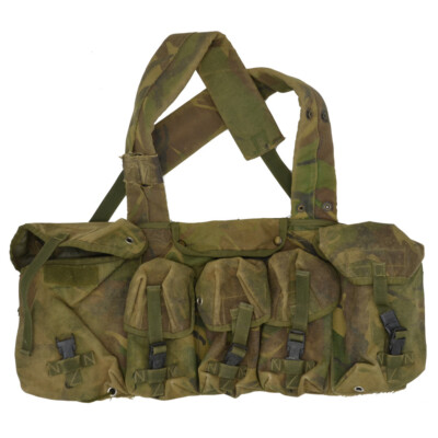 CHEST RIG Tactical British Army Airborn Webbing Vest DPM Woodland #3 | eBay