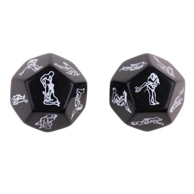 2Pcs D12 Dice Sex Position Dice for Bachelor Party Craps Gambling ...