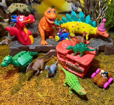 Mixed Figures Lot Flintstones Dinosaurs Disney Mulan Dragon Finger ...