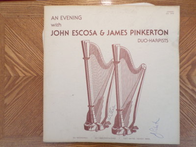 JX2 LP RECORD /JOHN ESCOSA JAMES PINKERTON/AN EVENING WITH/ DUO ...