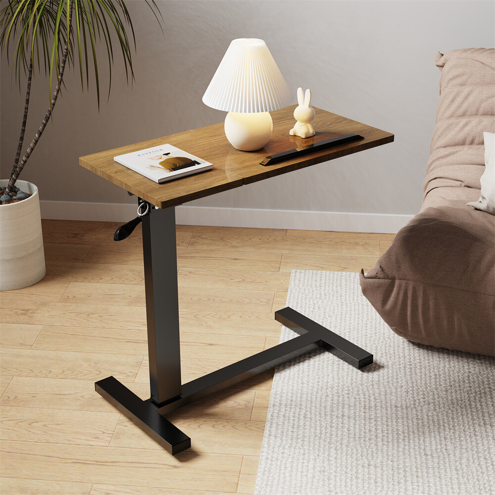 Adjustable Hospital Bed Tables With Drawer ABS Height Adjustable Over