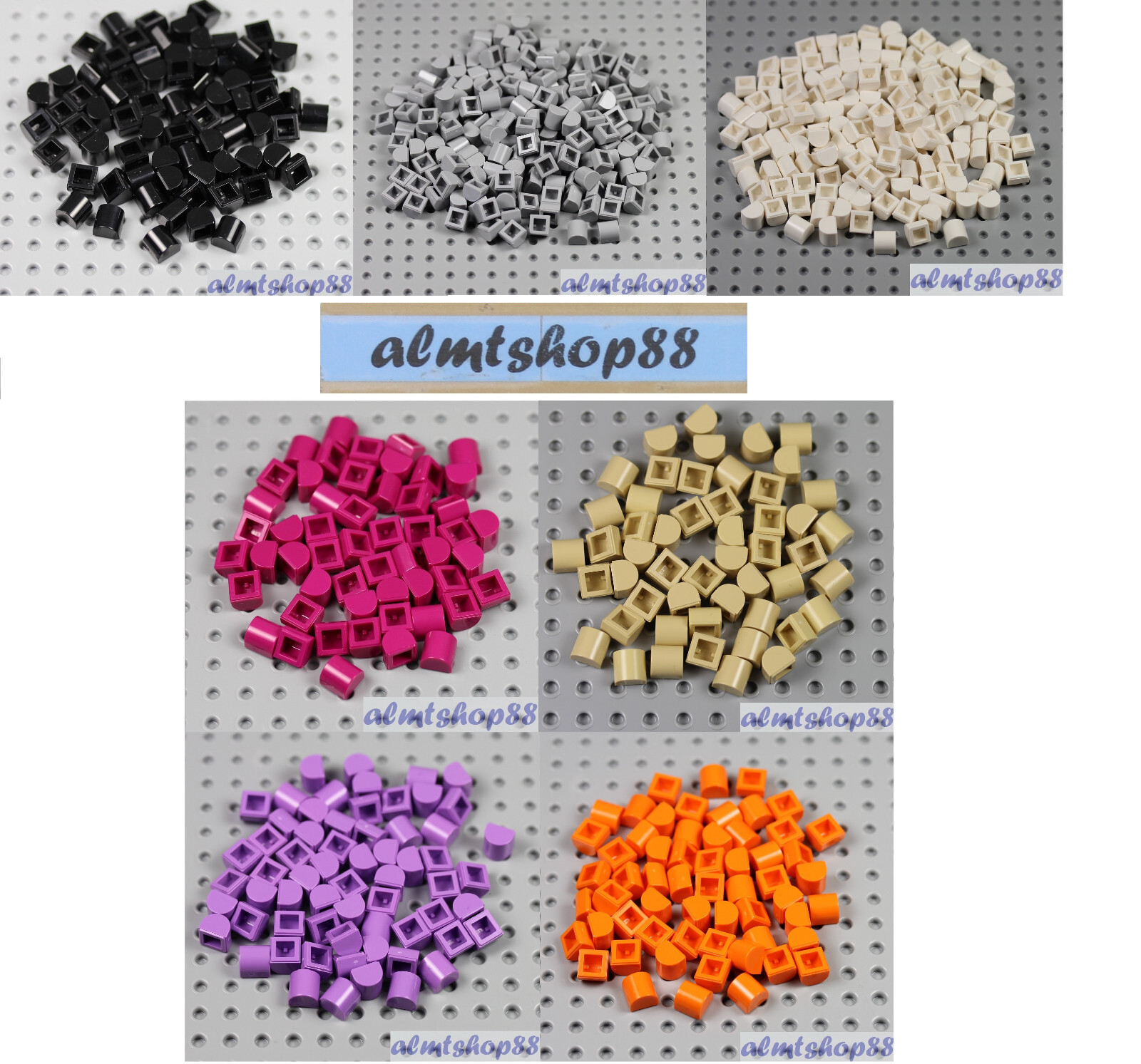 LEGO - 1x1 Slopes CURVED Double - PICK YOUR COLORS - Brick Sloped 49307 ...