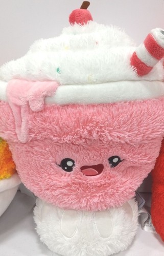 Squishable Strawberry Pink Milkshake Plush Stuffed Toy 18" cherry on top | eBay