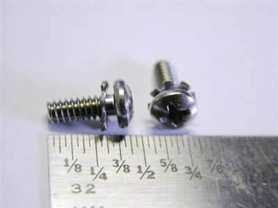 200 Camcar Stainless Steel 6-32 x 3/8" Ext. Tooth Phillips Pan Head ...