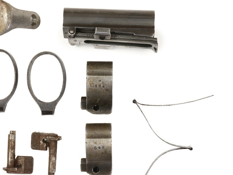 Swedish Mauser M96 Rifle Mixed Parts Lot Rear Sight, Safetys, Front ...