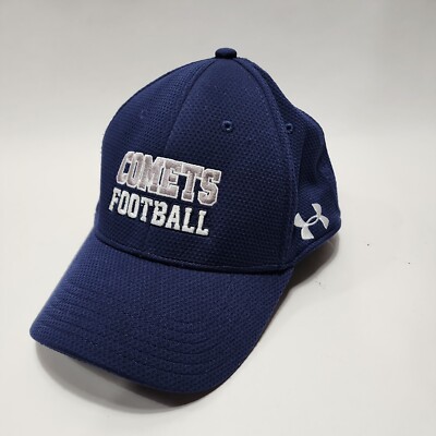Comets Football Hat Fitted Size MD/LG Under Armour Blue Grey Baseball Cap Clean | eBay