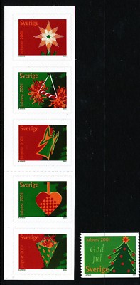 Sweden 2001 Christmas; christmas tree decorations. MNH | eBay