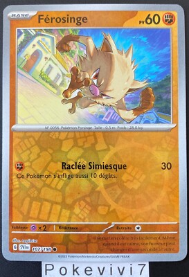 Carte Pokemon FEROSINGE 107/198 REVERSE EV1 Ecarlate et Violet SV1 FR ...